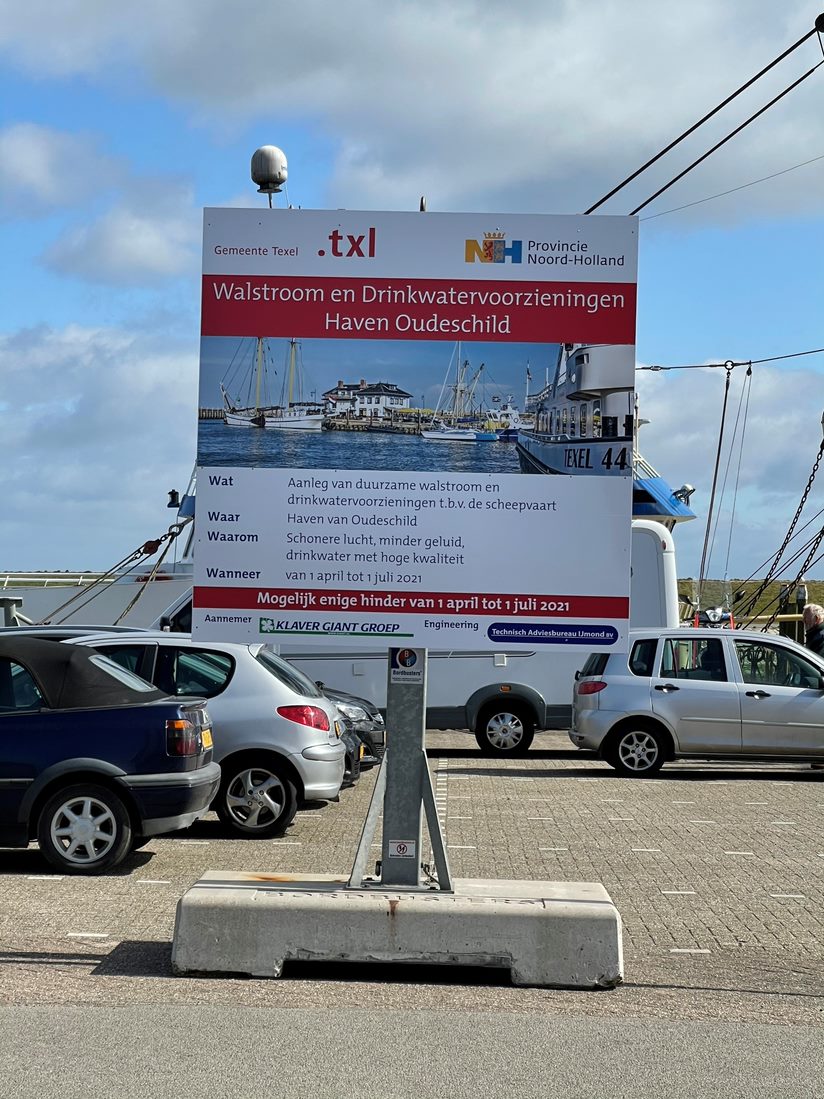 Walstroom en walwater project gemeente Texel - OutSite - Standaard